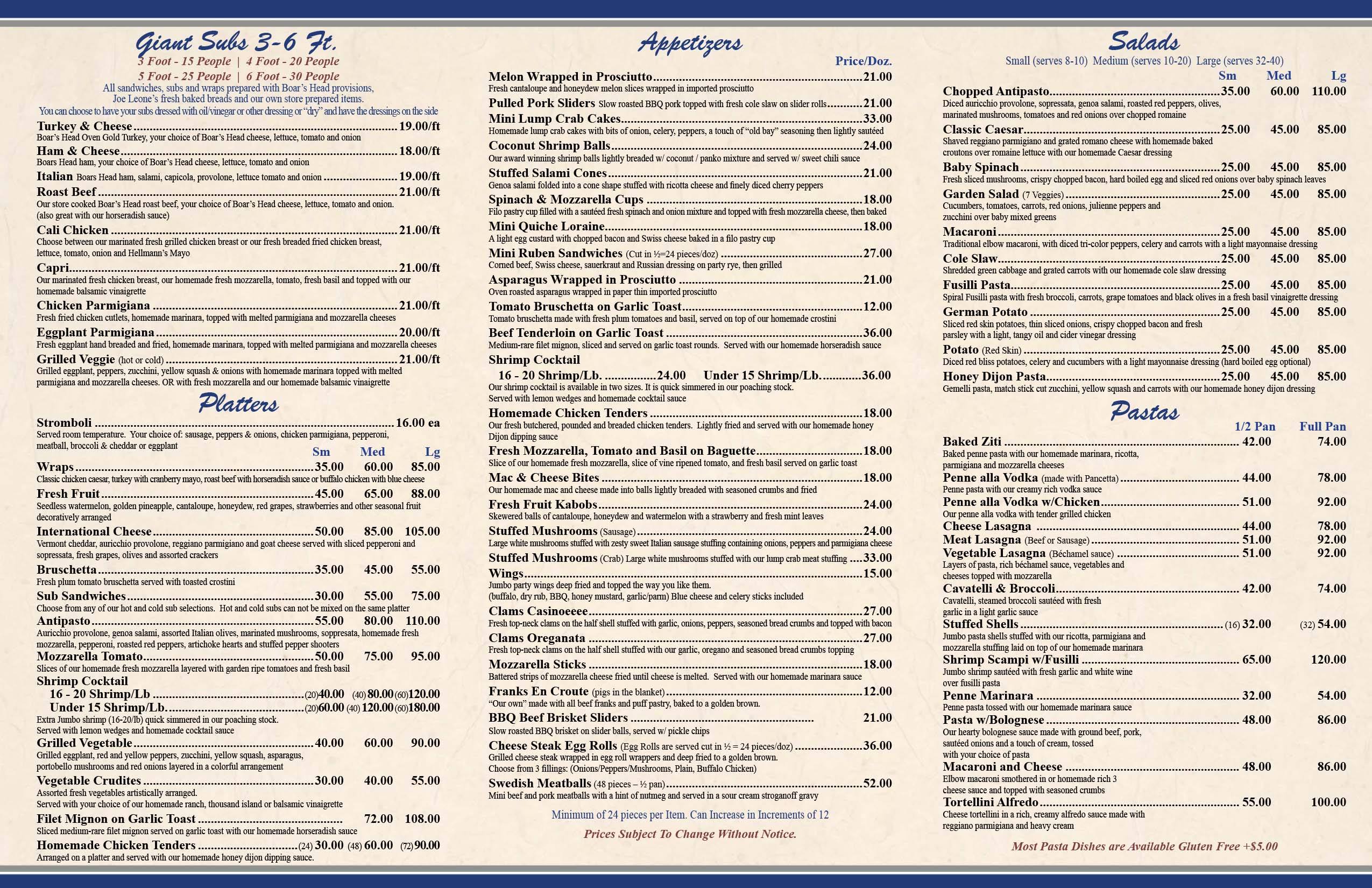 Pizza | Kid’s Meal | Catering | Brielle & Point Pleasant Beach, NJ ...